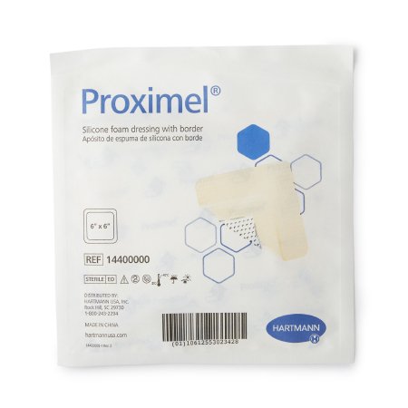 Proximel Foam Dressing 6x6 inch with Sterile Border Box of 5 – AMF ...