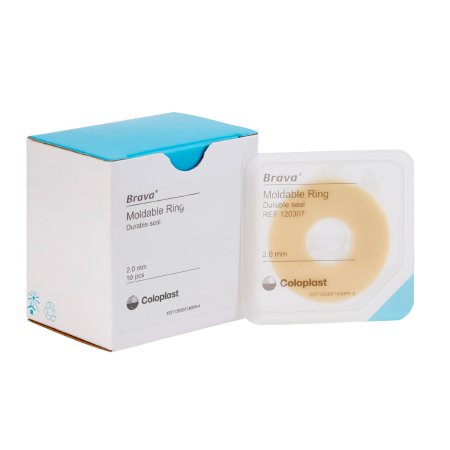 Coloplast Brava Moldable Ostomy Ring 2mm Thick, 2" in Diameter Box of ...
